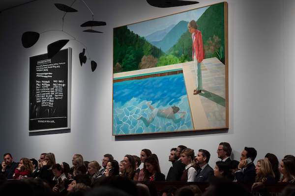 102億円のプールの絵｜デイヴィッド・ホックニーは存命作品最高額！2人の人物は誰？ | 美ゼミ！美術の成績アップ講座